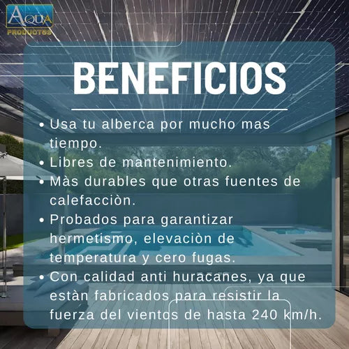 Panel Solar Para Alberca Kit 10 Pza Paneles – Aqua Productos